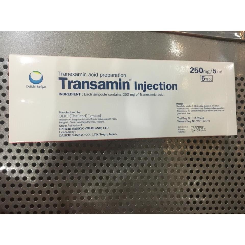 Transamin tiêm 50mg/ml/Máu và hệ tạo máu/thuốc tân dược ...