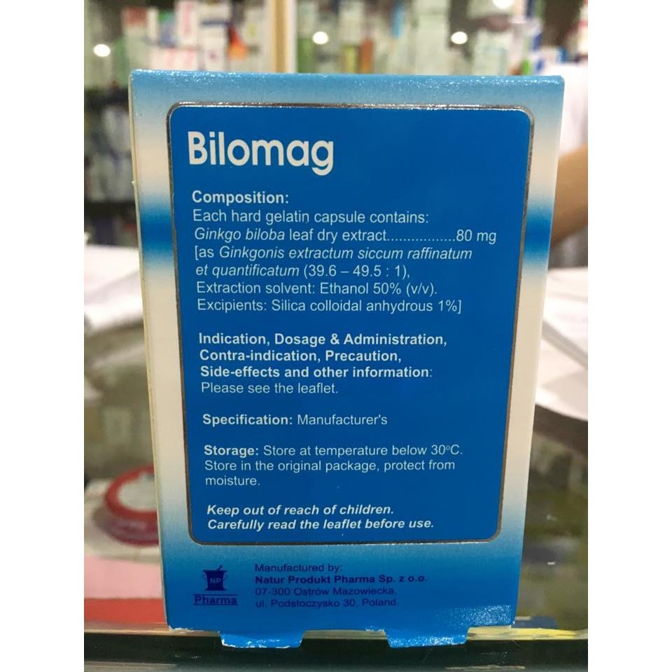 Bilomag 80mg/tuần hoàn não-an thần-gây ngủ/sản phẩm thảo dược-vitamin ...