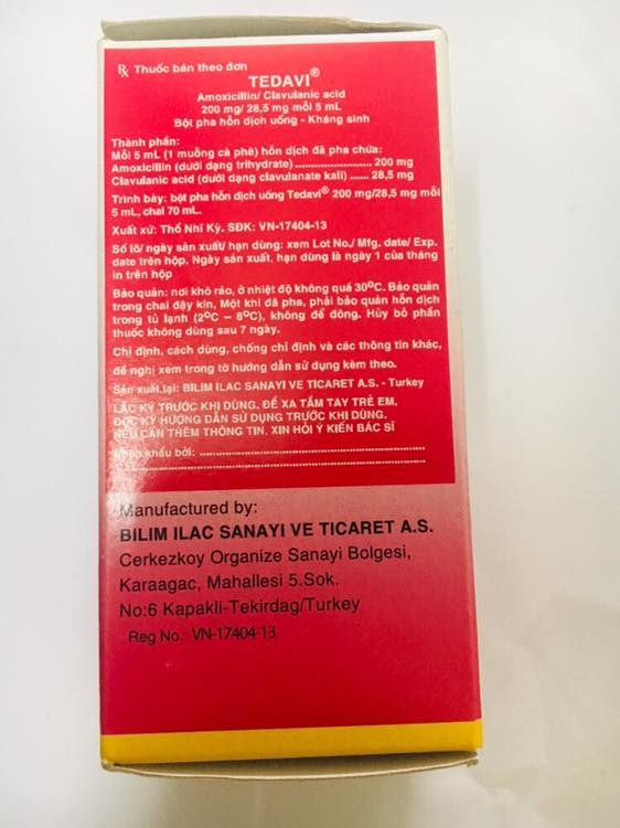Tedavi 200/28.5mg/kháng sinh-chống nấm/thuốc tân dược/nhathuocyentrang.com