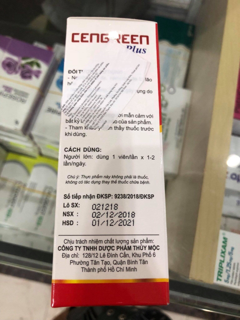 Cengreen Plus | nhathuocyentrang
