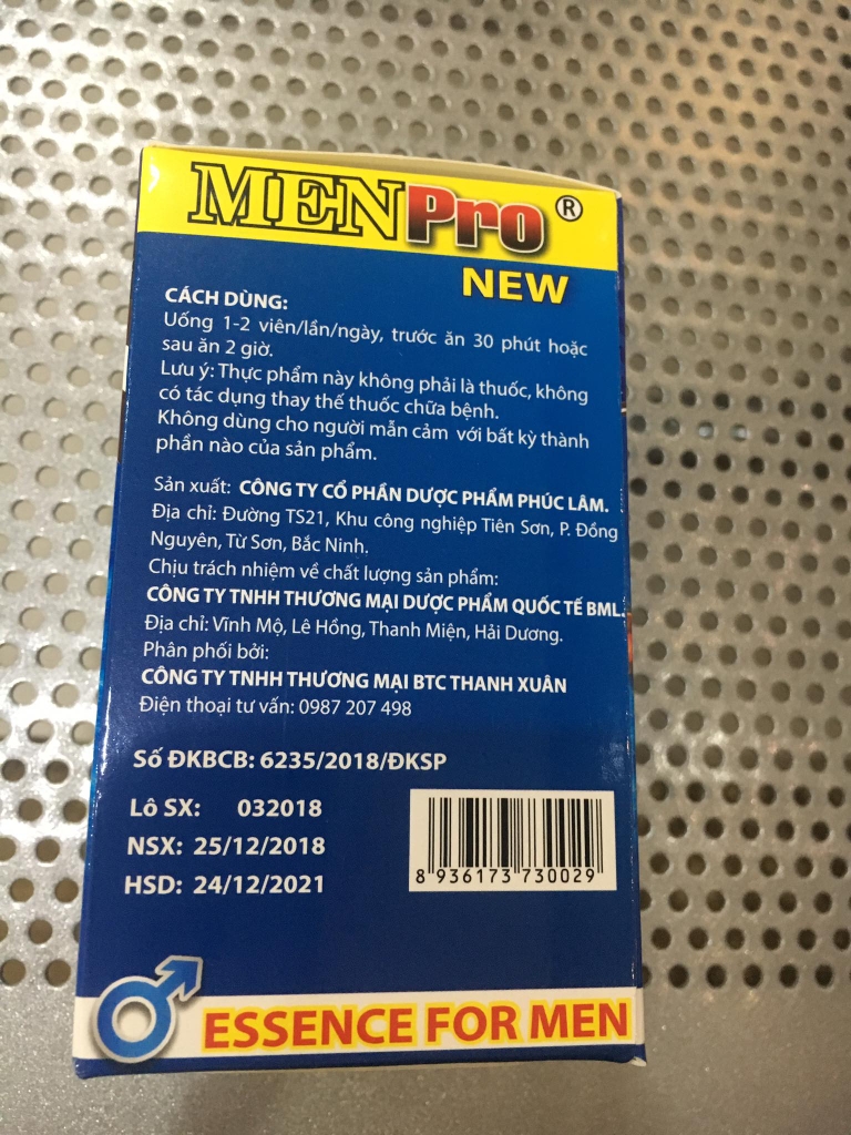 Men Pro New | nhathuocyentrang