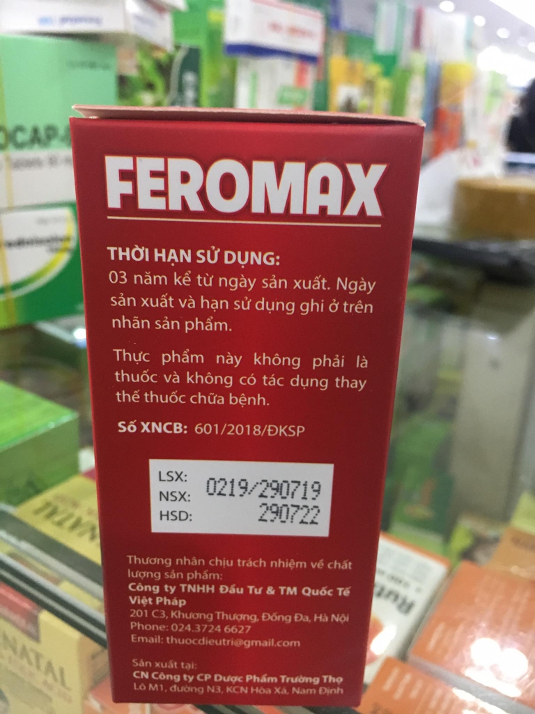 Feromax | nhathuocyentrang