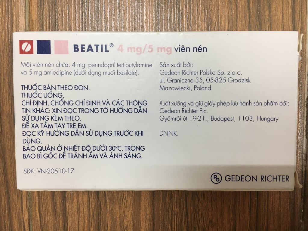 BEATIL 4mg/5mg | nhathuocyentrang