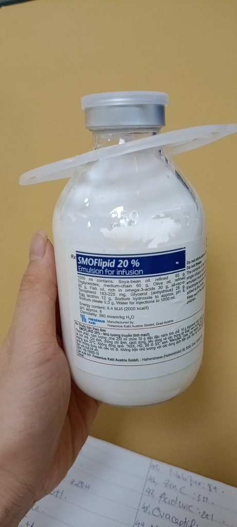 SMOFLipid 20% chai 250ml | nhathuocyentrang