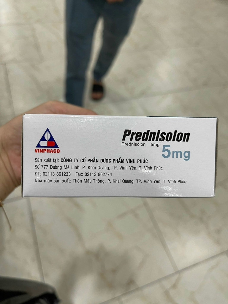 Prednisolon 5mg | nhathuocyentrang