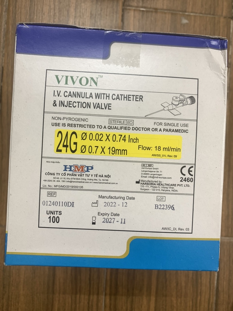 Kim luồn Vivon 24G | nhathuocyentrang