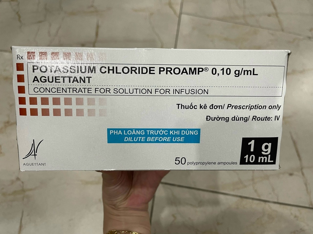 Potassium chloride proamp 0,1g/ml/Thuốc tiêm - truyền/thuốc tân dược ...