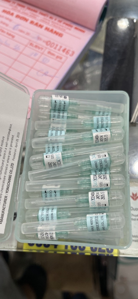 Kim Tiêm Meso 34G Sharp Needles | nhathuocyentrang