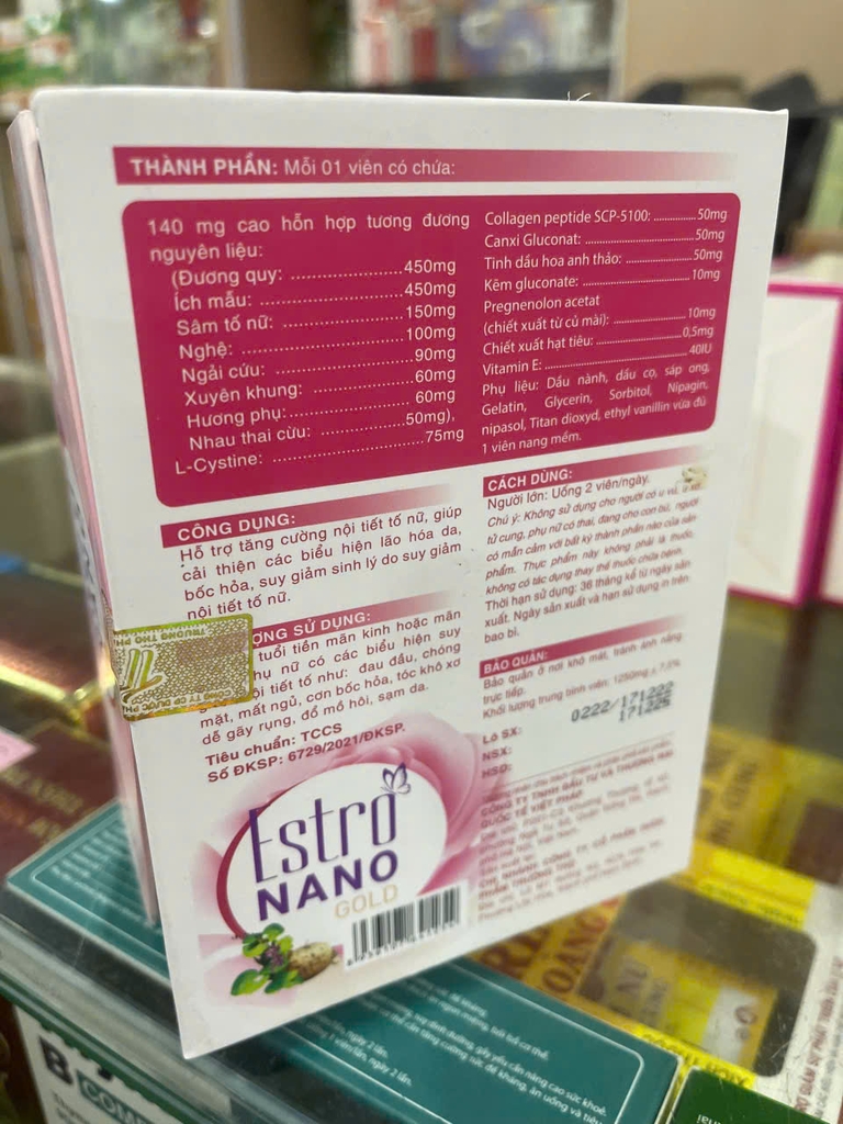 Estro Nano gold | nhathuocyentrang