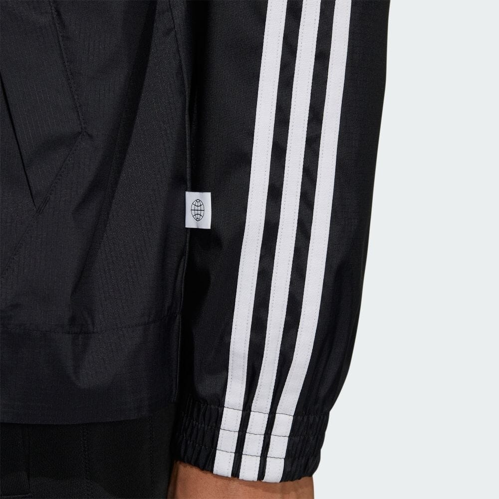 Áo Khoác Adidas Nam Nữ Chính Hãng - 3-Stripes Loose Fit Hooded Woven ...