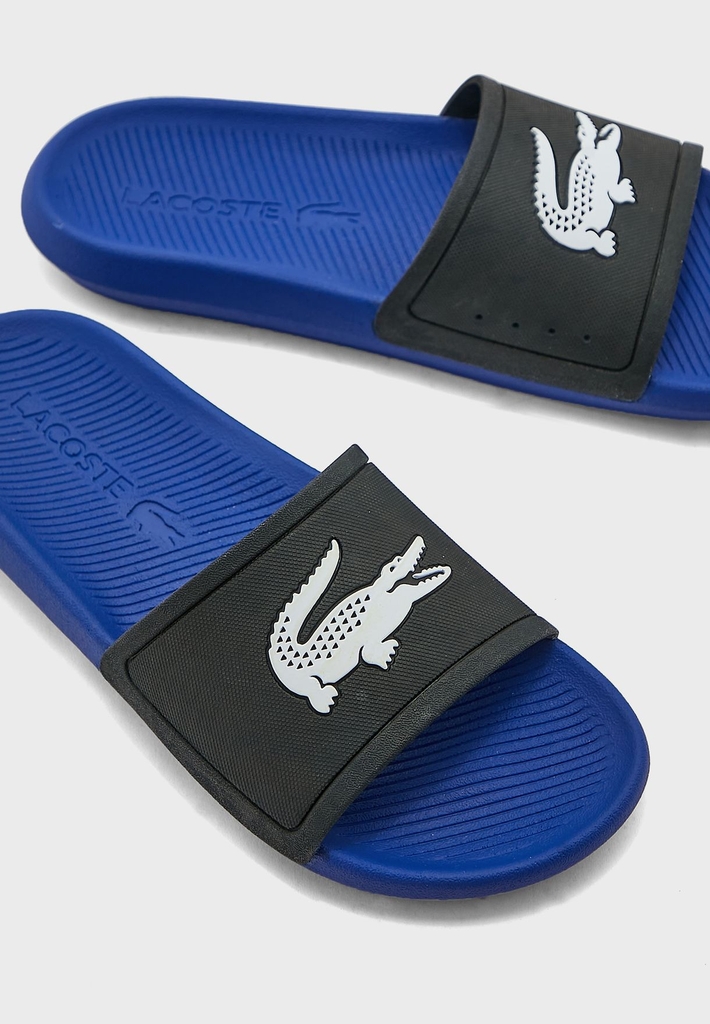 Dép Lacoste Chính Hãng - Black Croco Logo Slide - Xanh | JapanSport 7 ...