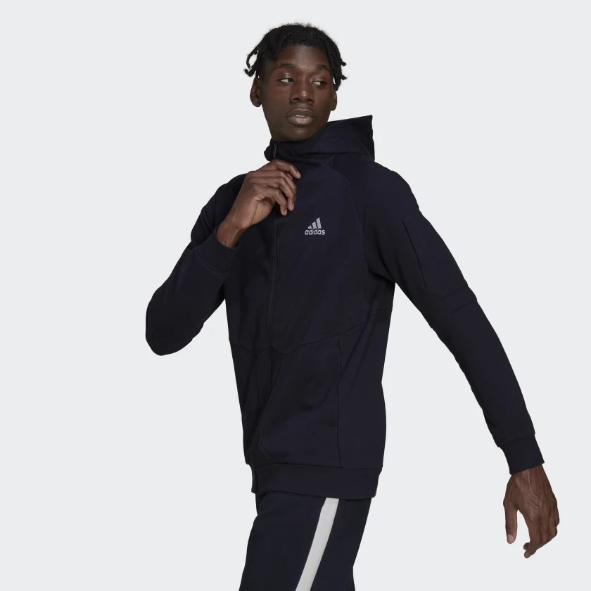 Áo Khoác Adidas Chính hãng - Essentials 4Gameday Full-Zip Nam - Blue ...