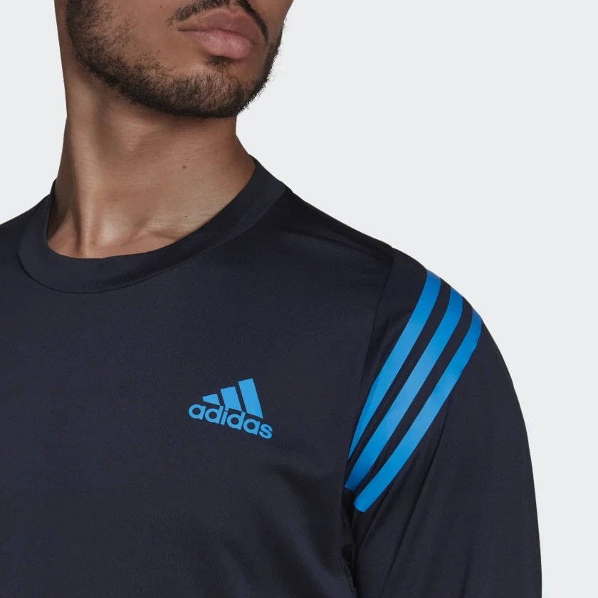 Áo Khoác Adidas Nam Chính Hãng - Long-Sleeve Training T-shirt - Navy ...