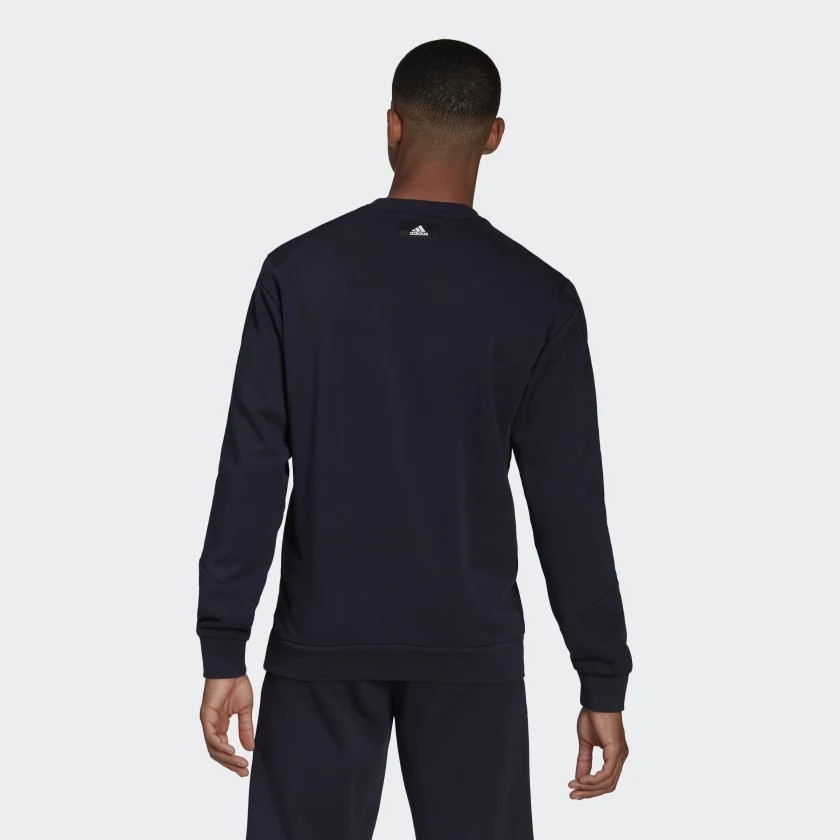 Áo Khoác Adidas Nam Chính Hãng - Moletom Future Icons Crew - Navy ...
