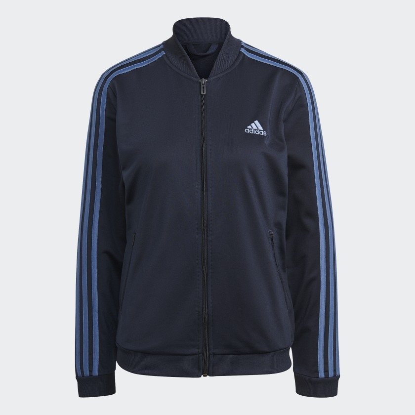 Bộ Thể Thao Adidas Chính Hãng - ESSENTIALS 3-STRIPES TRACK SUIT - Xanh ...