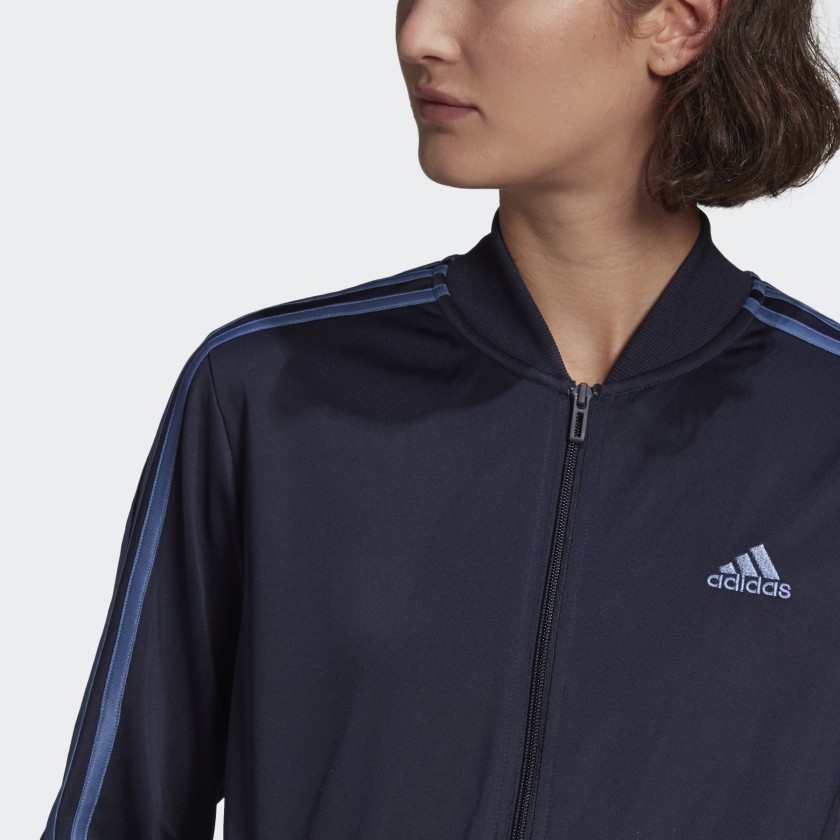 Bộ Thể Thao Adidas Chính Hãng - ESSENTIALS 3-STRIPES TRACK SUIT - Xanh ...