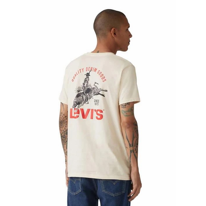 Áo Phông Levi's Chính Hãng - Relaxed-fit Graphic T-shirt - Màu Be ...
