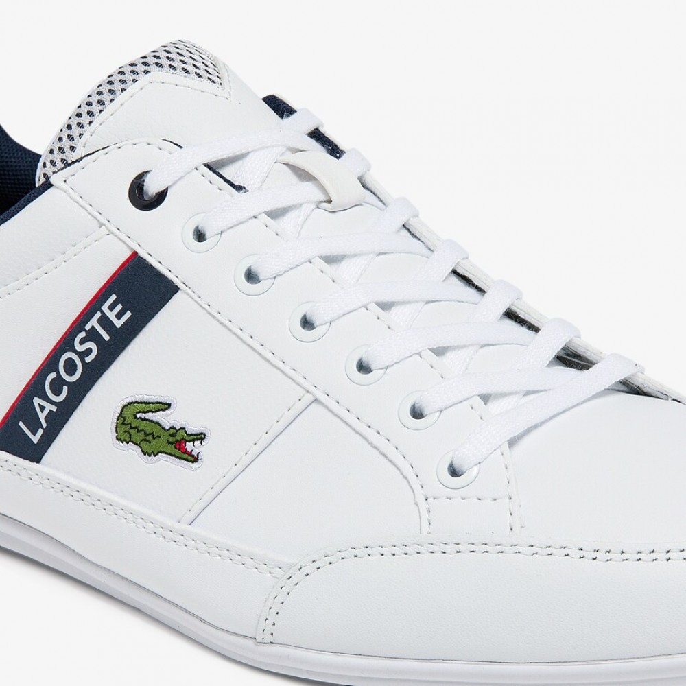 Giày Lacoste Nam Chính Hãng - Chaymon 0120 2 CMA Trainers - Màu Trắng | JapanSport 7-40CMA0067-407