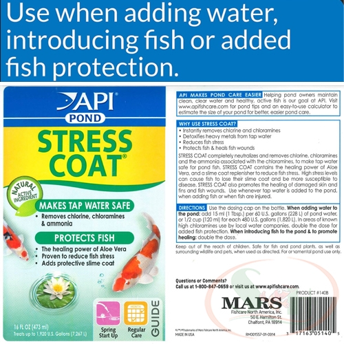 Dung dịch giảm stress API Pond Stress Coat xử lý khử clo - Shrimp Home