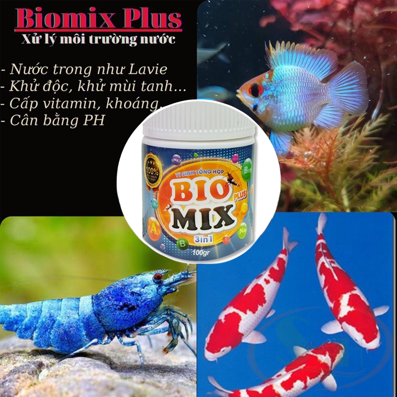 Vi sinh bột Biomix Bio Mix Plus 3 in 1 men đậm đặc - Shrimp Home
