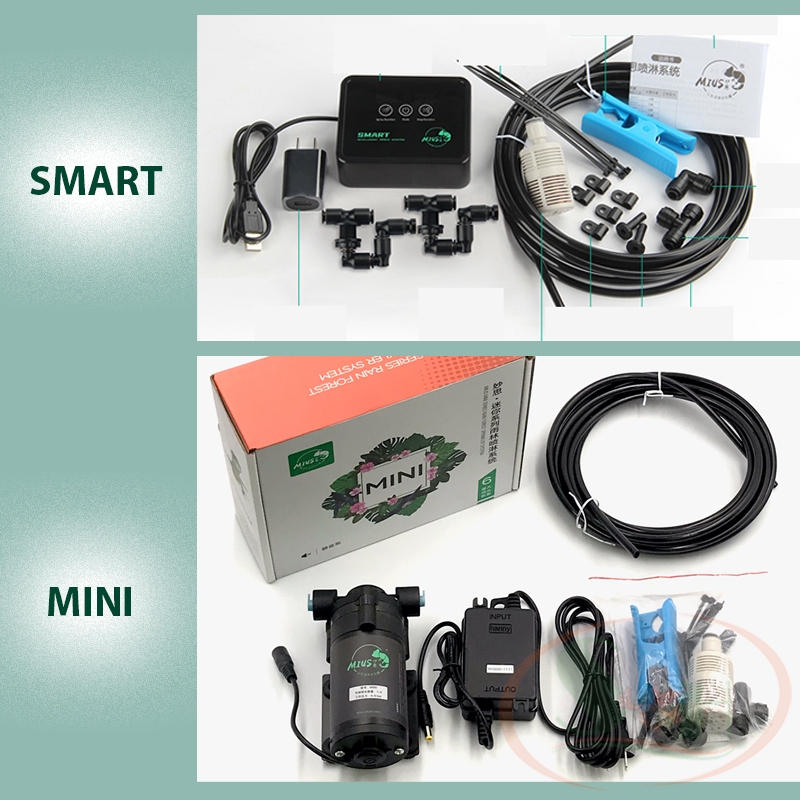 Bộ phun sương Mius Smart, Mini Rainforest Spray System - Shrimp Home