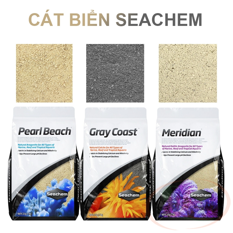 Cát biển Seachem Gray Coast trải nền trang trí bể san hô - Shrimp Home