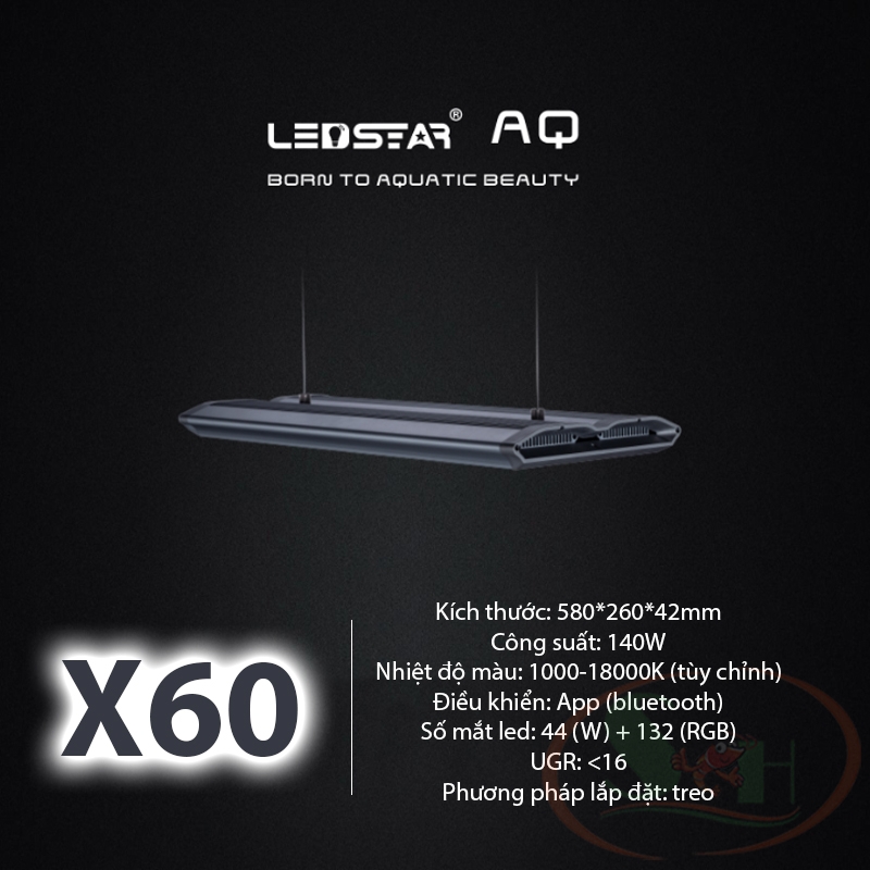 Đèn led LedStar AQ WRGB X series X60 quang phổ thủy sinh - Shrimp Home