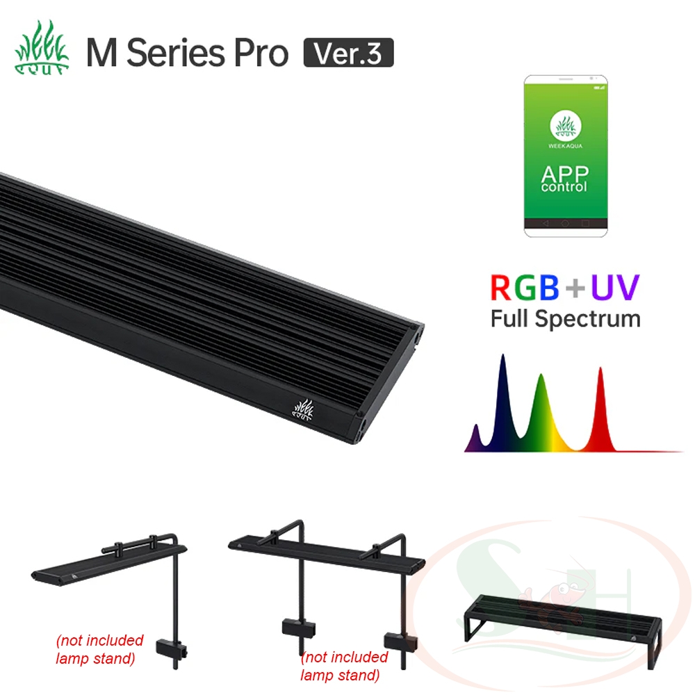 Đèn led Week Aqua New M series Ver.3 RGB UVA quang phổ - Shrimp Home