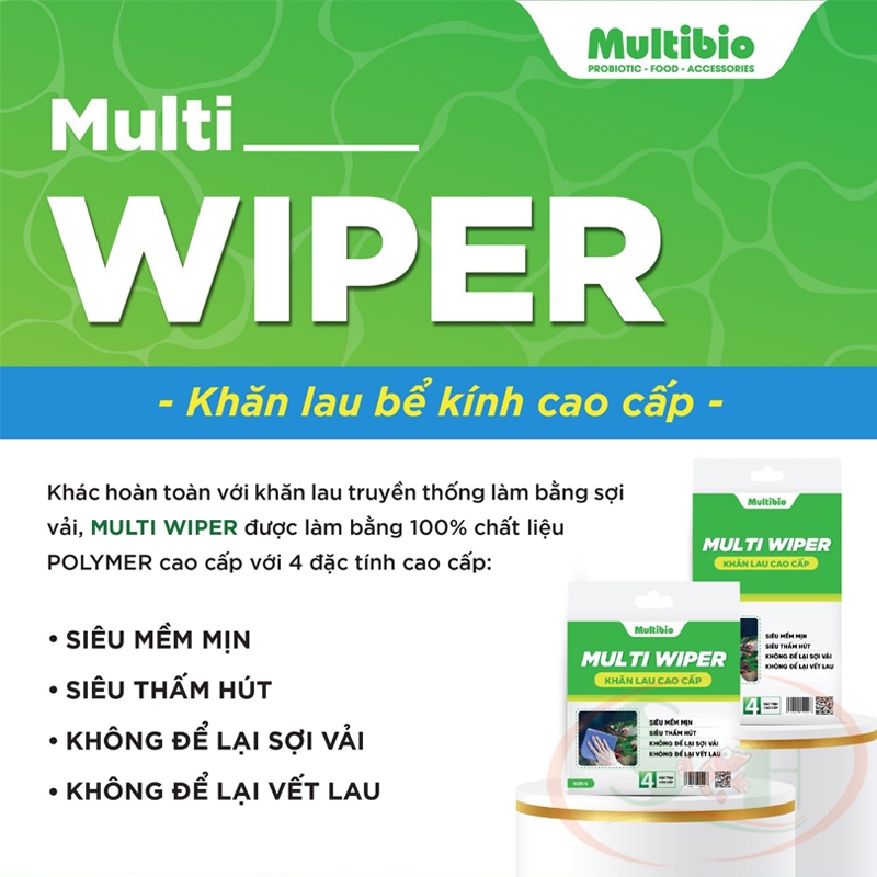 Khăn lau kính Multi Wiper sợi polymer cao cấp lau bể cá - Shrimp Home