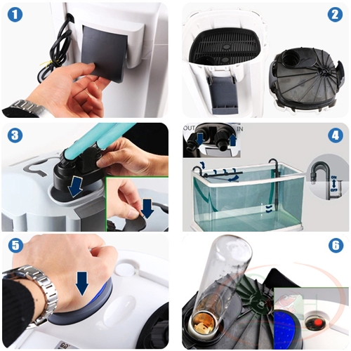 Lọc thùng Sunsun HW 702A, 702B, 703A, 703B, 704A, 704B - Shrimp Home