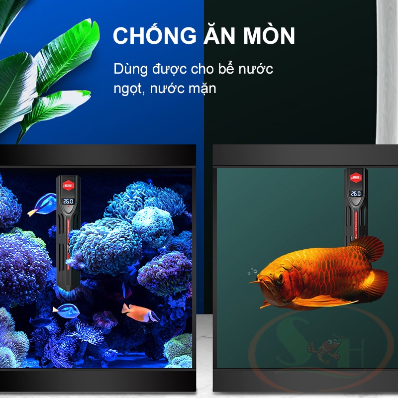 Sưởi điện tử HEI Mizu PID Heator 300W, 500W, 800W nhiệt - Shrimp Home