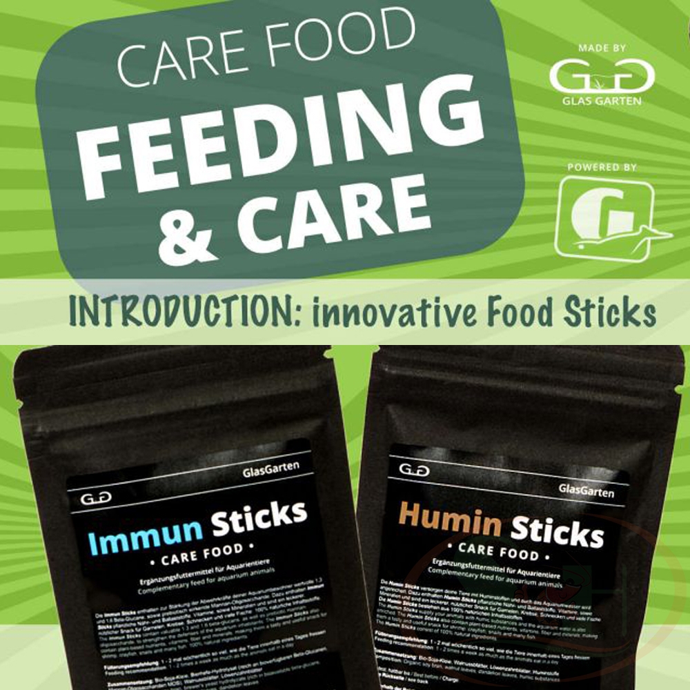 Thức ăn dặm GlasGarten Humin Sticks bổ sung fulvic humic - Shrimp Home