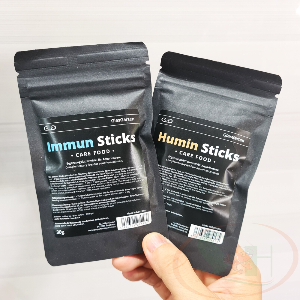 Thức ăn dặm GlasGarten Humin Sticks bổ sung fulvic humic - Shrimp Home