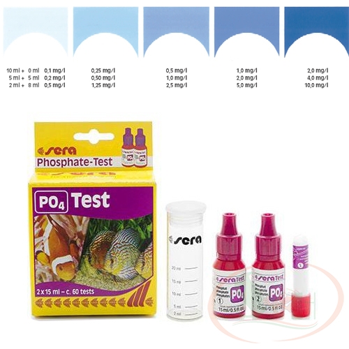 Sera PO4 Test - Kiểm tra, theo dõi phosphat, P, PO4 test | Shrimp Home