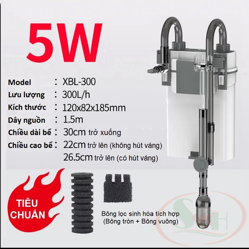 Lọc treo Xiaoli Sunsun XBL 300, 400, 500, 600 hút váng - Shrimp Home
