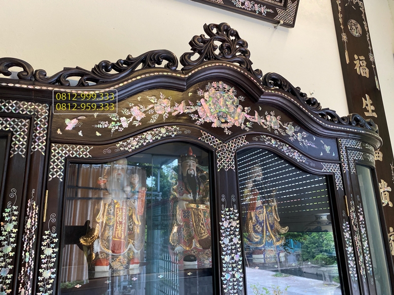 Tủ Bày Đồ Bầu Khảm Ốc Sigapo - Tủ Cẩn Ốc Cao Cấp Sang Trọng Trường Kỷ ...