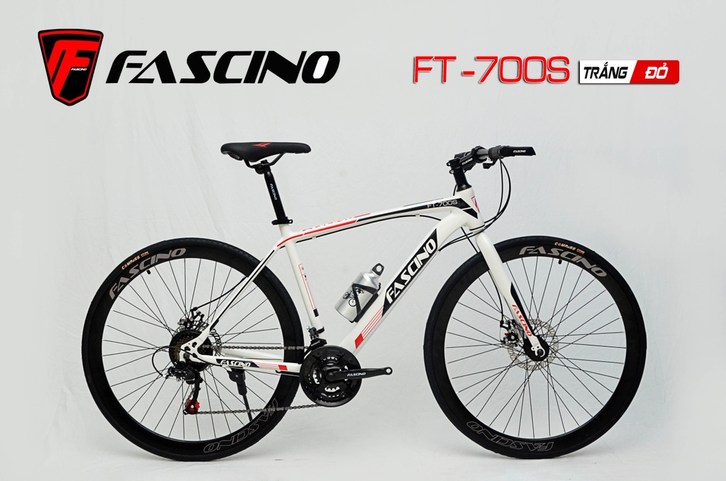 Xe đạp Touring FASCINO FT-700s: Khung thép cường lực, SHIMING 3x7 tốc ...
