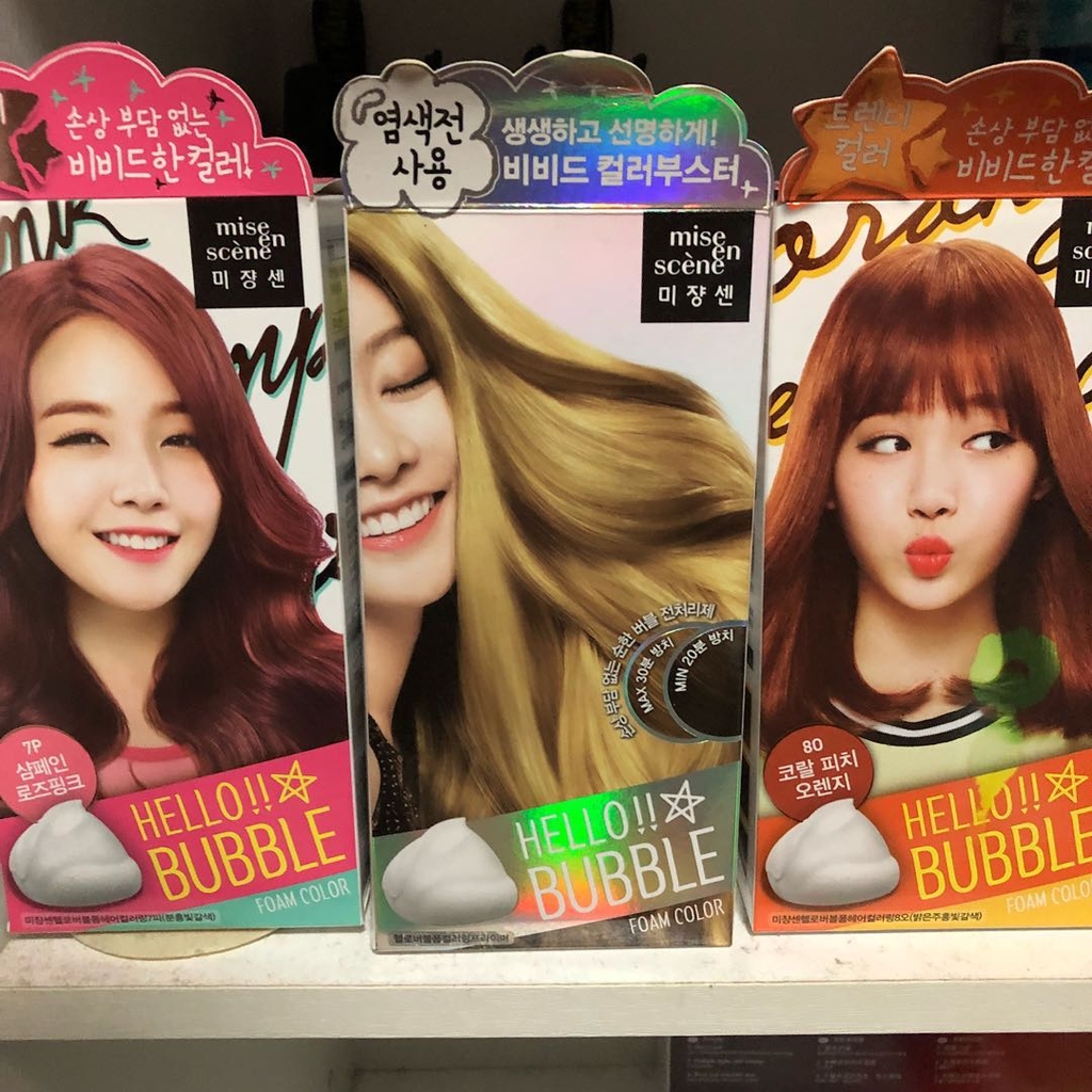 Tẩy Tóc Dạng Bọt Gội Mise en Scene Hello Bubble Foam Color #Prep&Primer ...