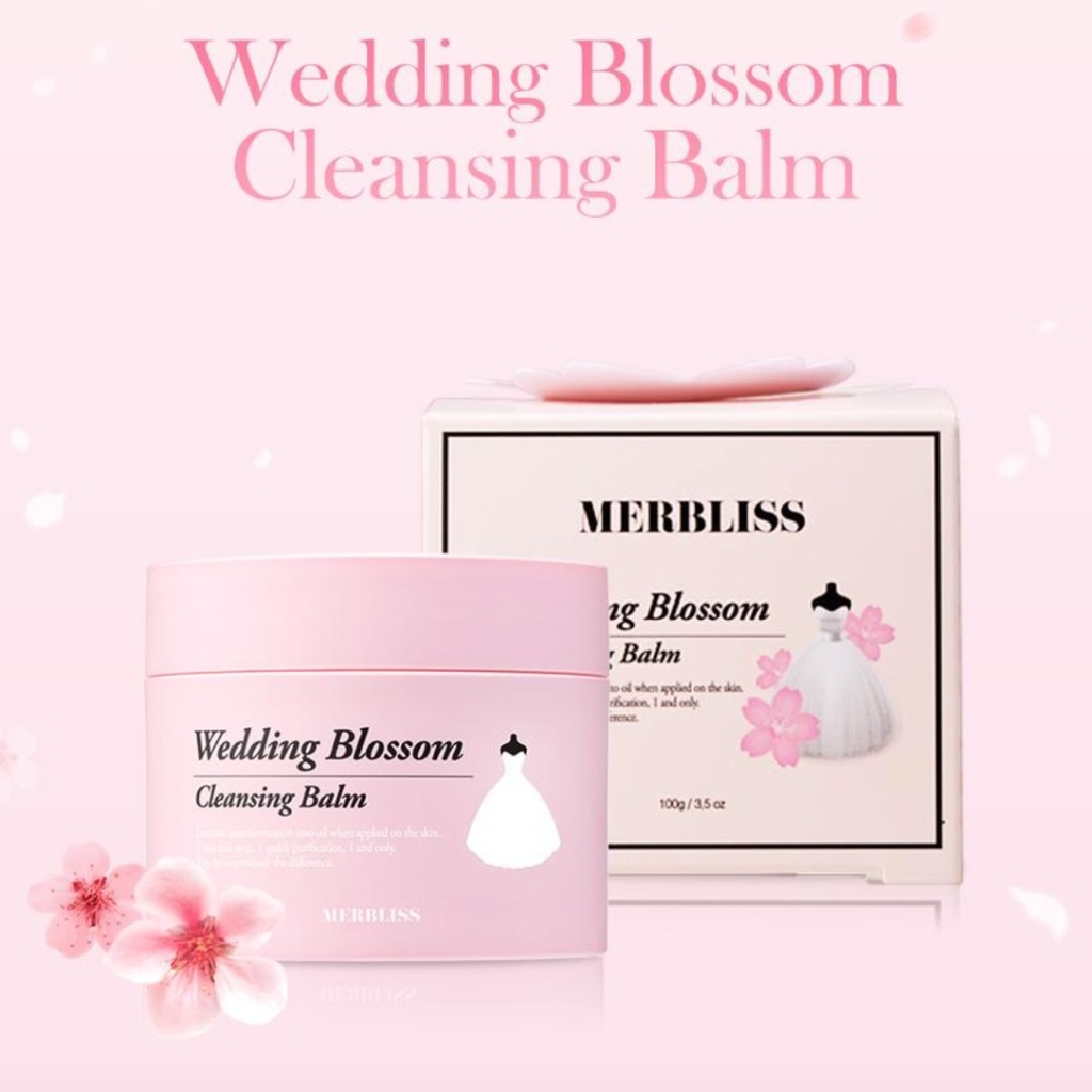 Sáp Tẩy Trang Merbliss Wedding Blossom Cleansing Balm 100g | ljbeauty