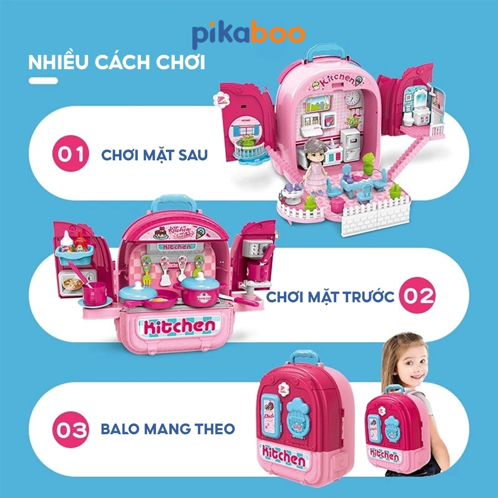 Đồ chơi nhập vai hướng nghiệp 2 mặt Pikaboo | Pikaboo Kid Toy Mega Mall