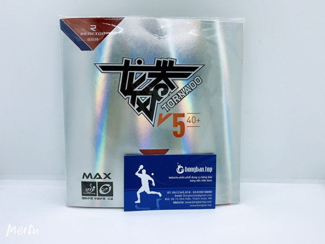 Reactor Tornado V5 -Mặt vợt phổ thông-Bảo hành chính hãng Bongban.top