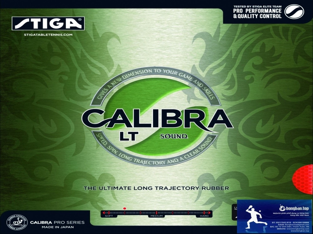 Mặt vợt Stiga Calibra LT Sound-Thương hiệu Châu Âu-Bảo hành chính hãng ...