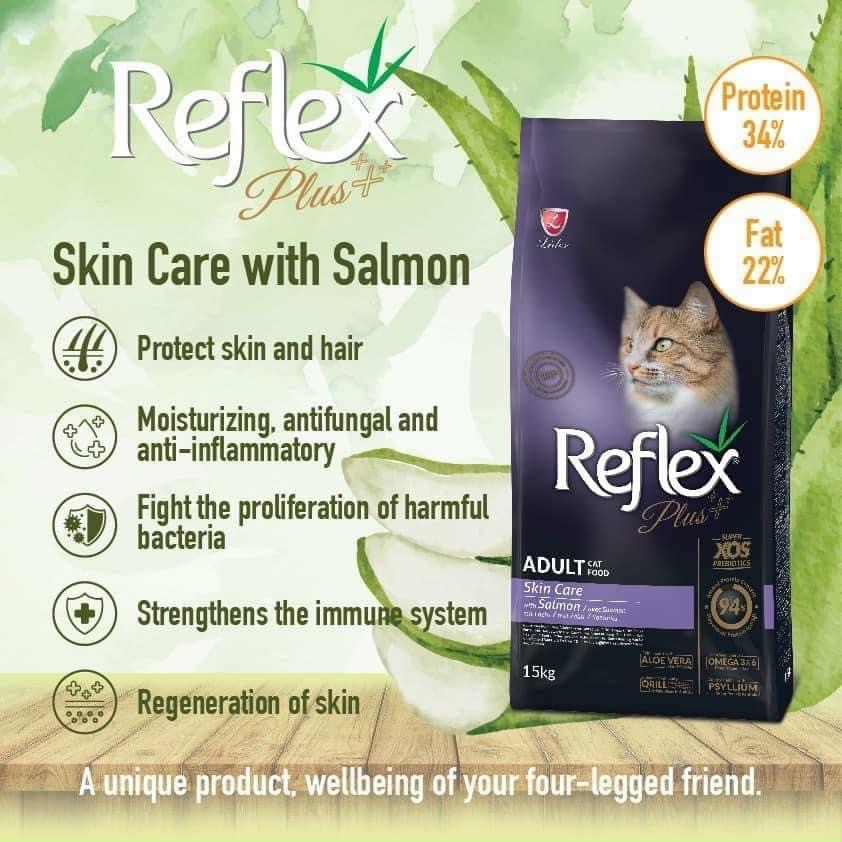 Reflex Plus Skin Care With Salmon - Thức ăn khô cho Mèo Chăm Sóc, Tái ...