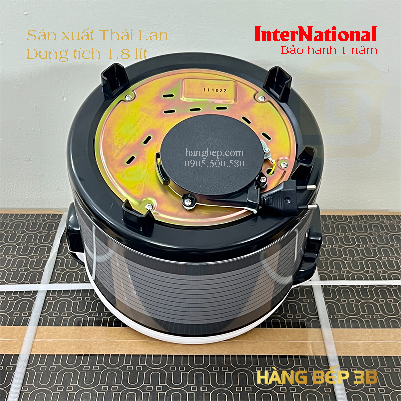 Nồi cơm điện InterNational 1.8 lít KS-1800T - Hangbep.com | HÀNG BẾP