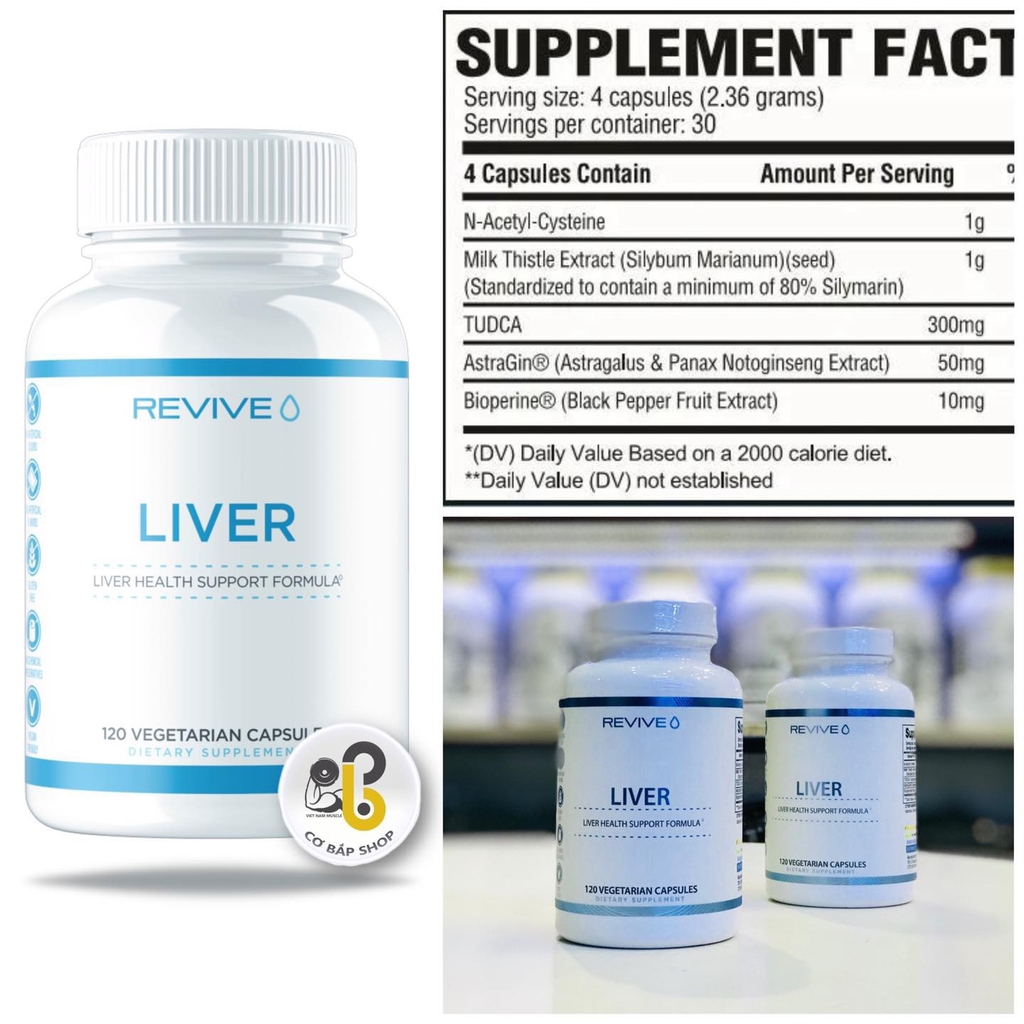 REVIVE LIVER 120CAPS - Cơ Bắp Shop