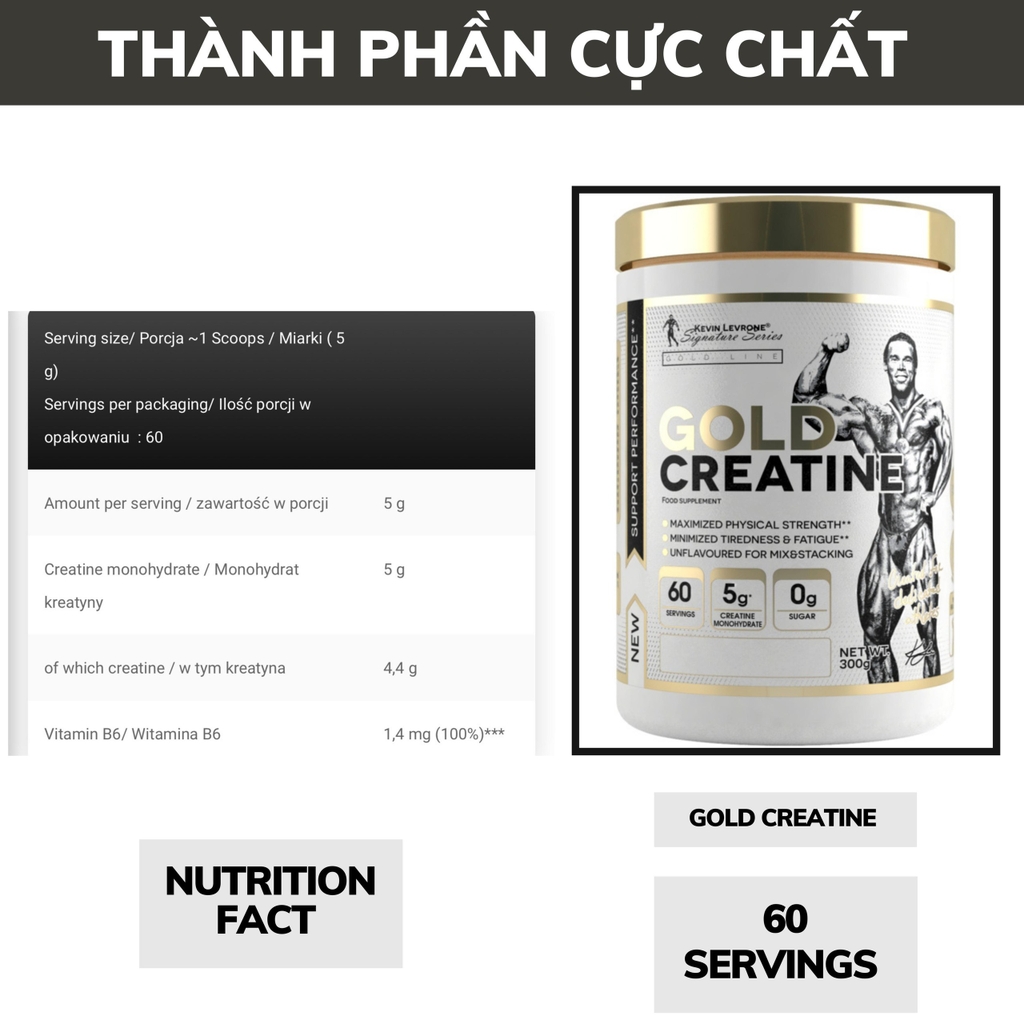 GOLD CREATINE 300G - Cơ Bắp Shop