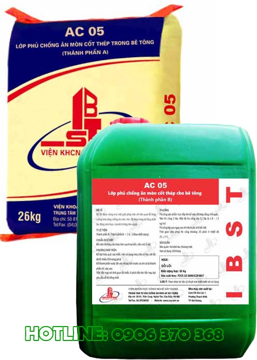 AC 05 - Lớp phủ chống ăn mòn cốt thép trong bê tông | Chống thấm ATH ...