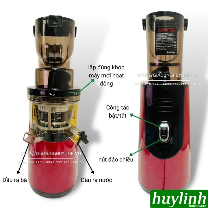 Máy ép trái cây chậm Biochef 666 - Made in Australia - Bảo hành 15 năm