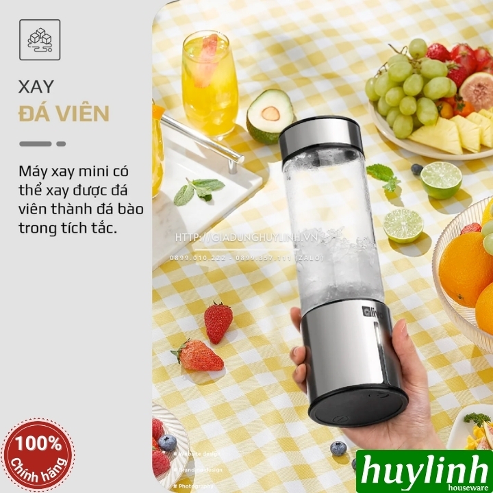 Máy xay sinh tố mini Olivo PB01 - 450ml - 150W - dùng pin 2000mAh