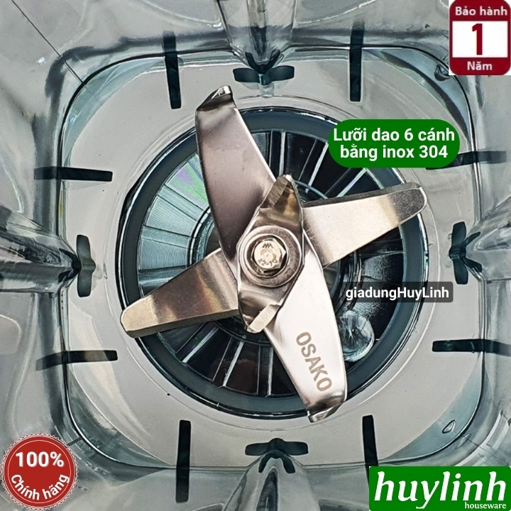 Máy xay sinh tố công nghiệp Osako OS-1800 - 1800W - 2 lít